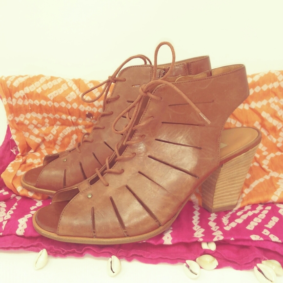 Paul Green | Shoes | Paul Green Cosmo Peeptoe Laceup Bootie | Poshmark